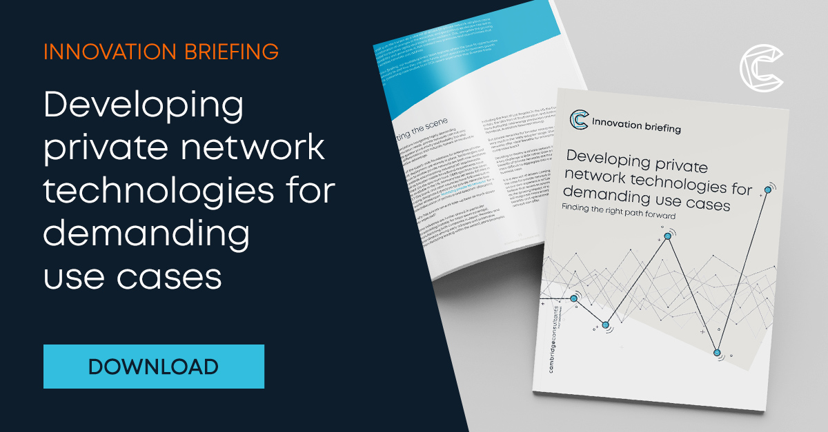 Developing private network technologies for demanding use cases ...